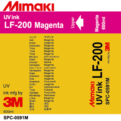 Mimaki LF-200 UV Curable Ink Pack 600ml Magenta– Amcad & Graphics