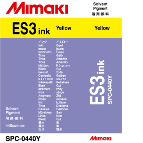 Mimaki ES3 Solvent Ink Cartridge 440ml Yellow– Amcad & Graphics