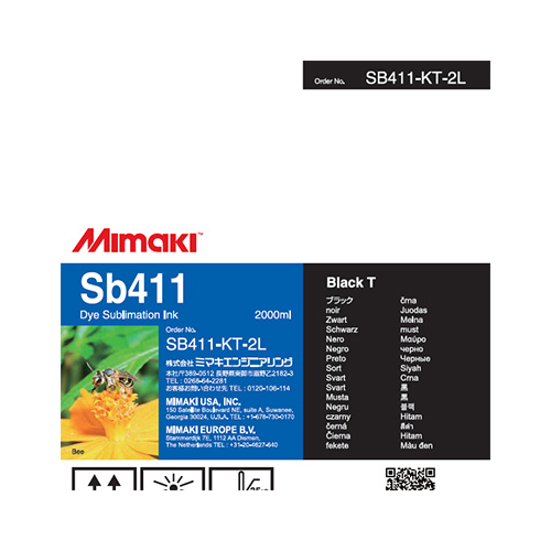 Mimaki SB411 Dye Sublimation Ink Cartridge 2000ml Black T– Amcad & Graphics